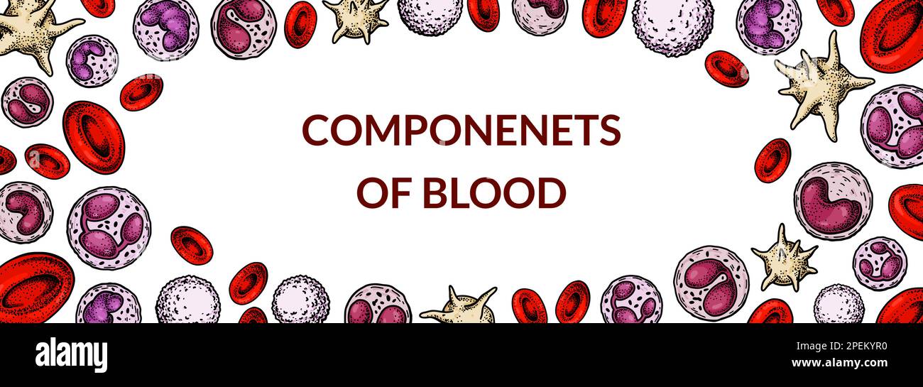 Blood cells background. Design for blood test, anemia, donation ...