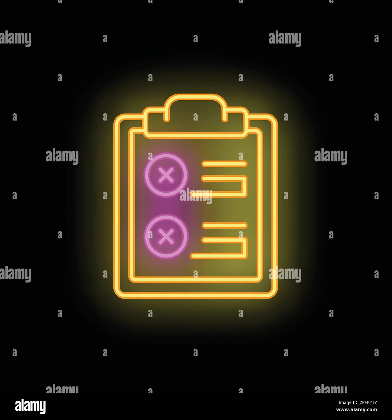 Work board icon outline vector. Job workplace. Mental sad neon color ...