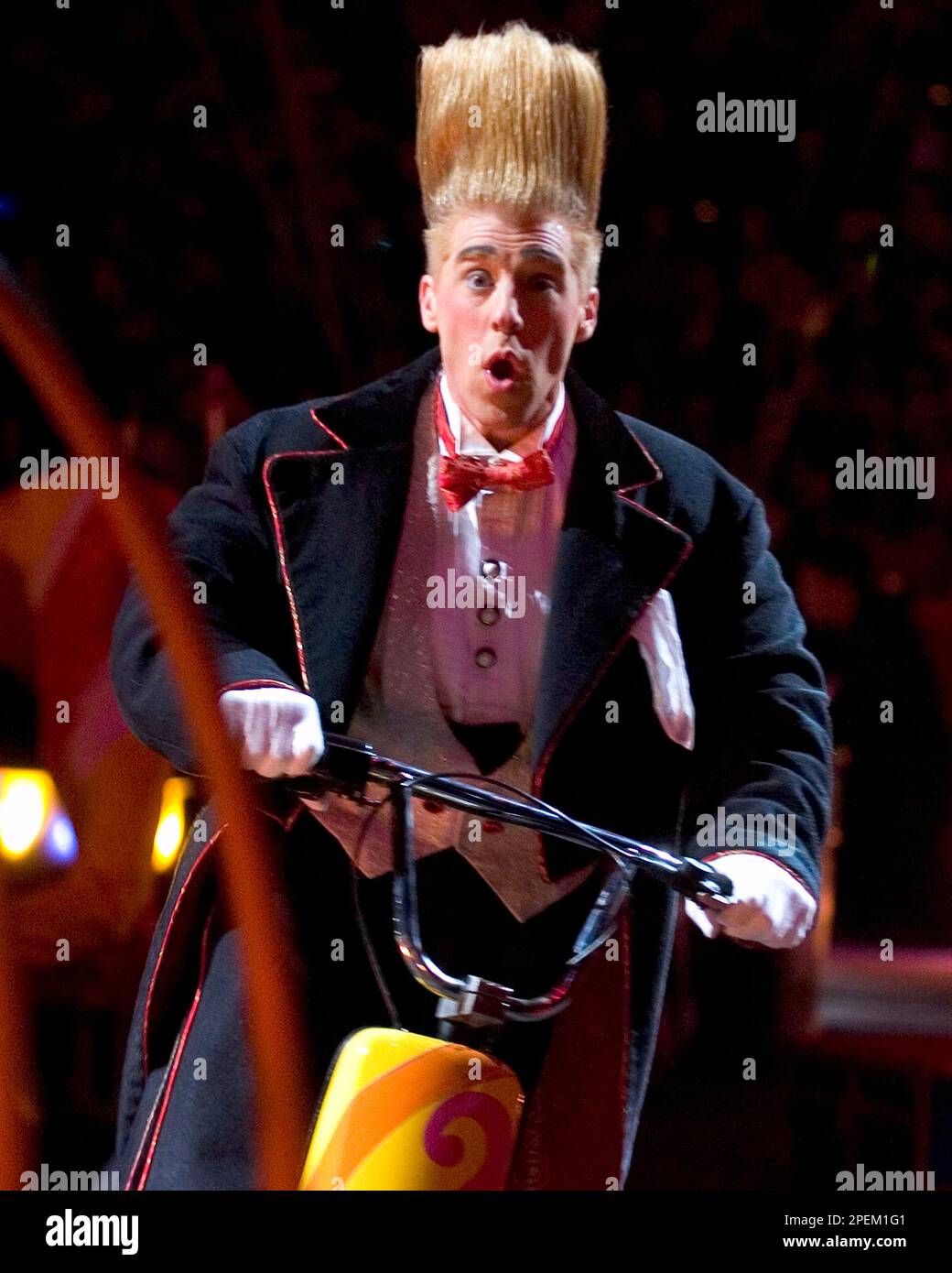 Bello the clown performs during the Grand Parade at the start of the ...