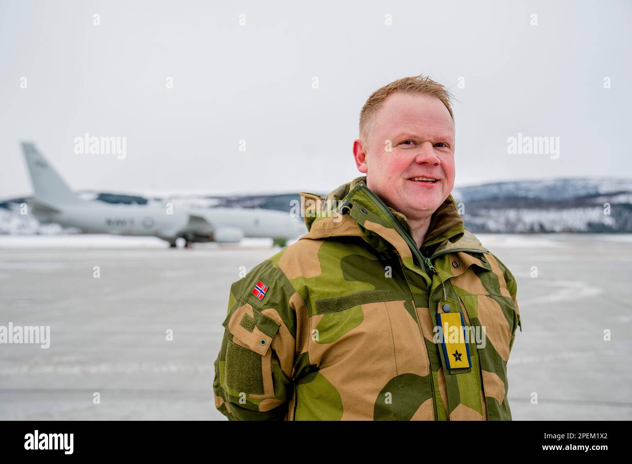 Evenes 20230314.Brigadier Tron Strand, commander of the 332 squadron ...