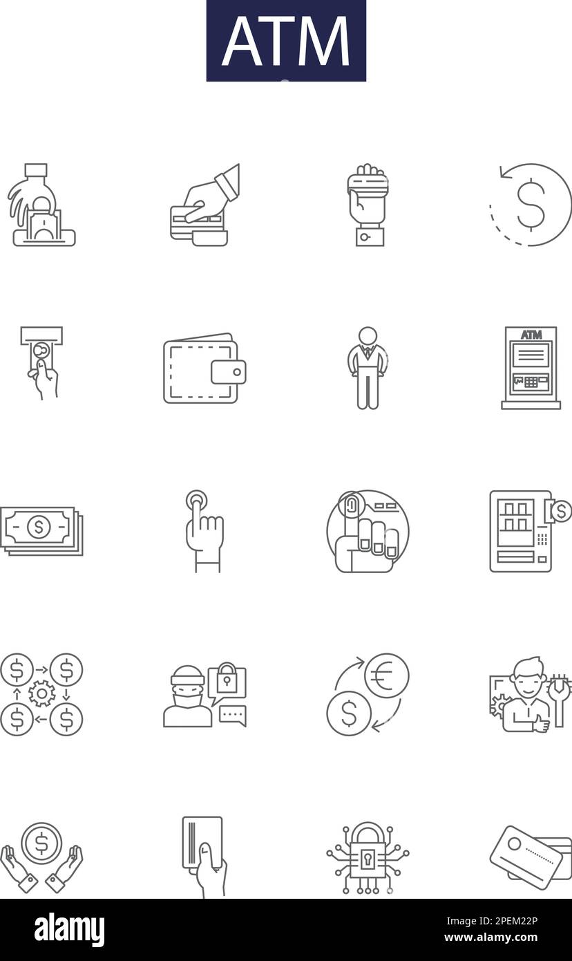 Atm machine screen fee hi-res stock photography and images - Alamy