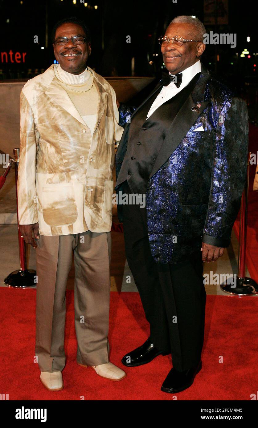 Singers Billy Preston and B.B. King pose as they arrive for "Genius: A ...
