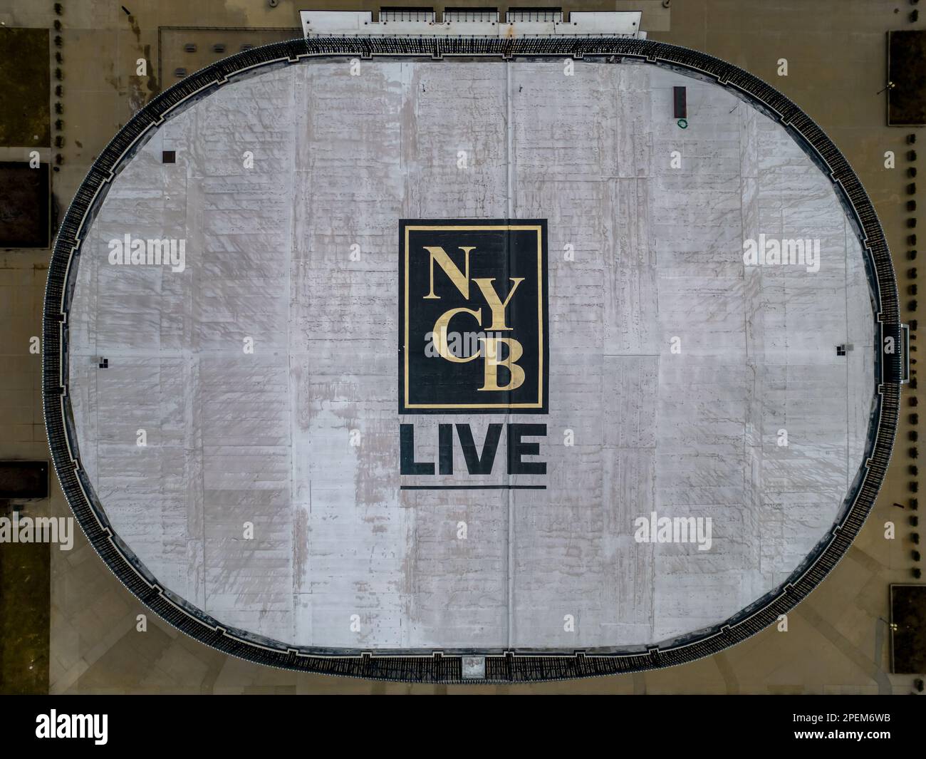 A closeup of NYCB Live logo Stock Photo - Alamy