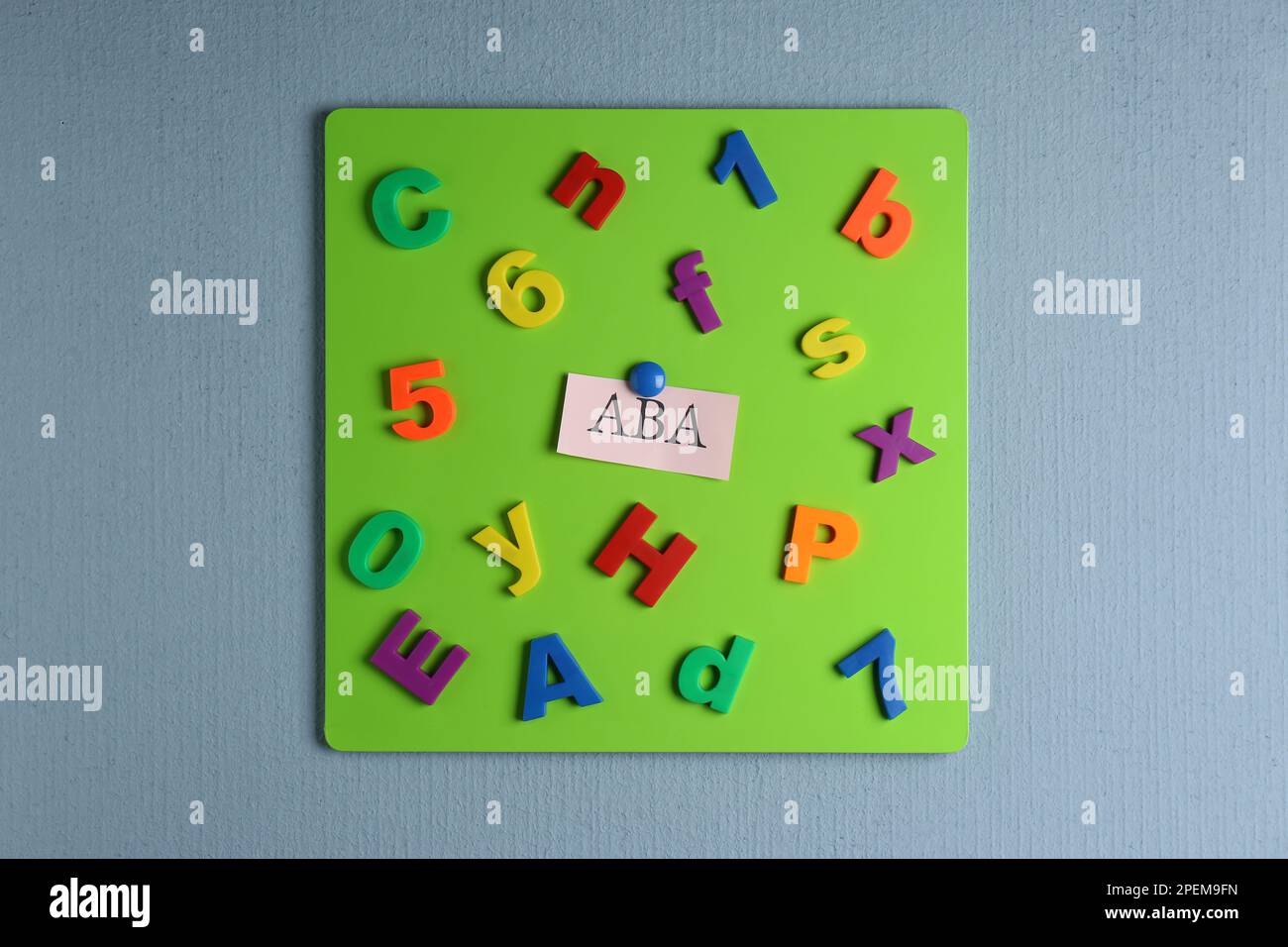 Magnetic board with abbreviation ABA (Applied behavior analysis ...