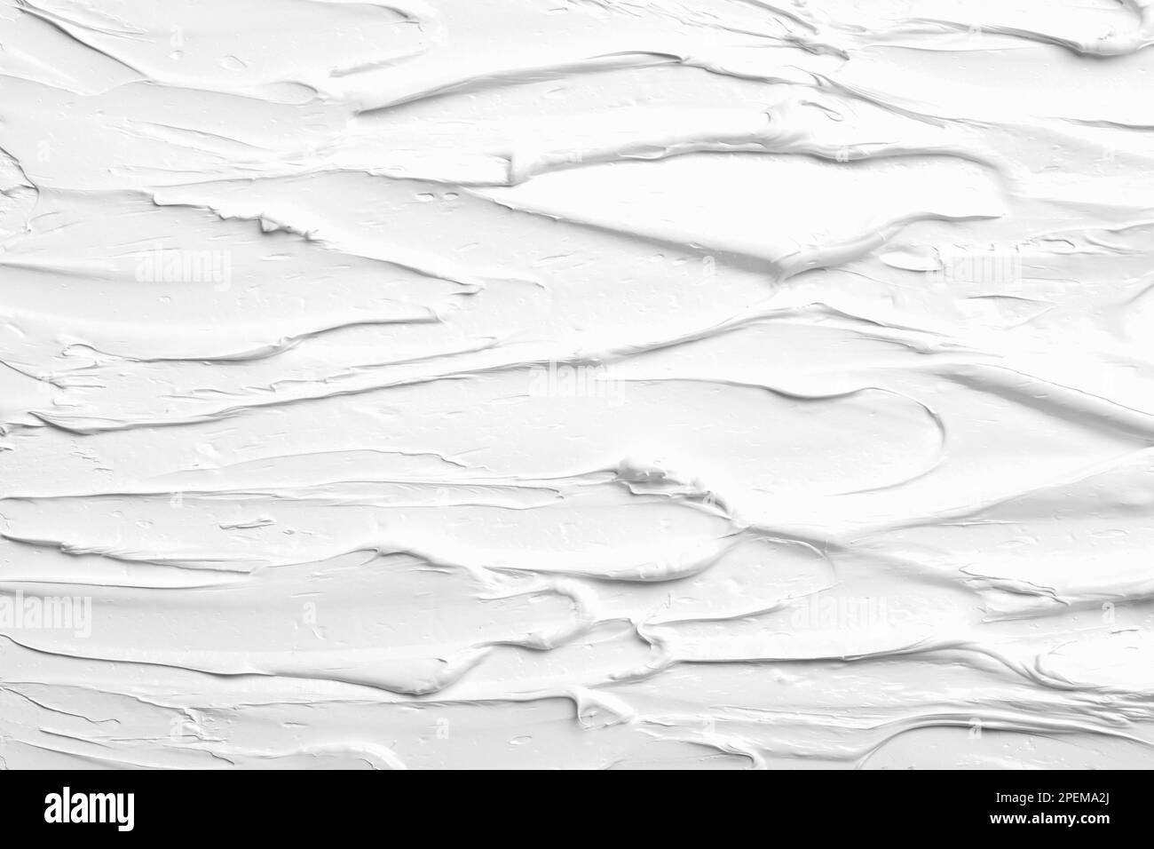 Texture of white oil paint as background, closeup Stock Photo - Alamy