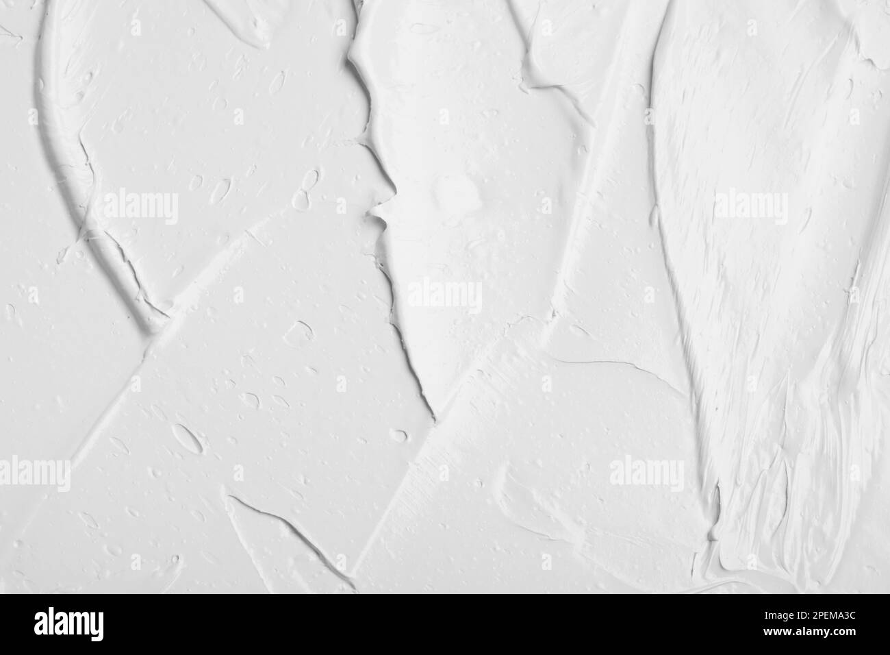 Texture of white oil paint as background, closeup Stock Photo - Alamy
