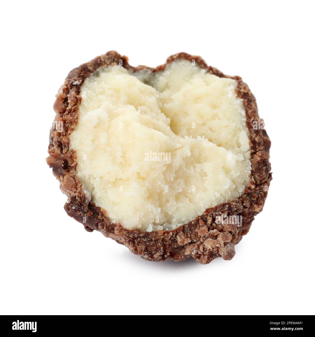 Delicious sweet chocolate truffle isolated on white Stock Photo - Alamy
