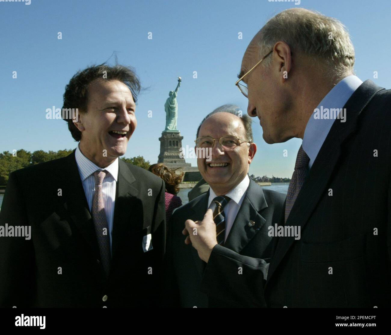 Richard Riehm, left, Mayor of Comar, in the Alsace region of France ...