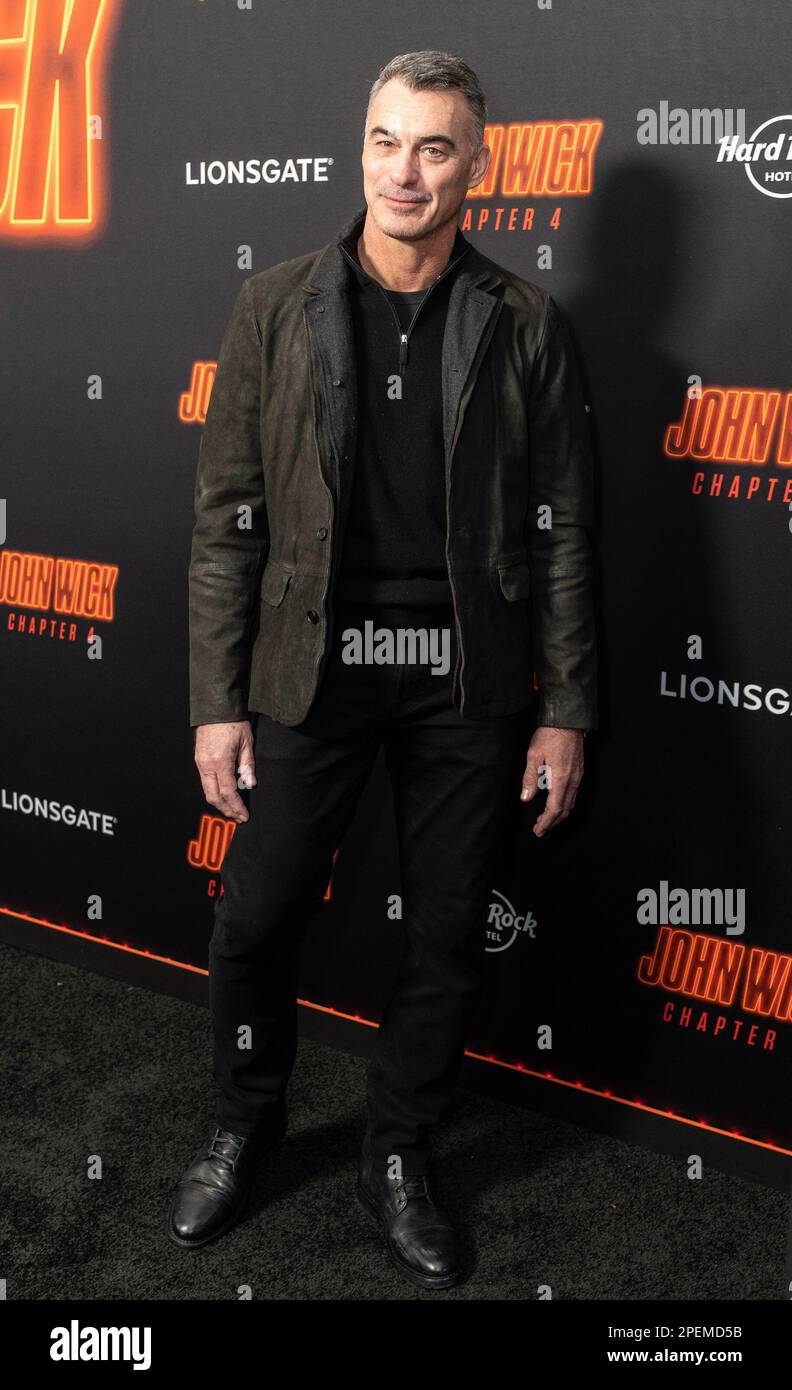 New York, United States. 15th Mar, 2023. Chad Stahelski attends New ...
