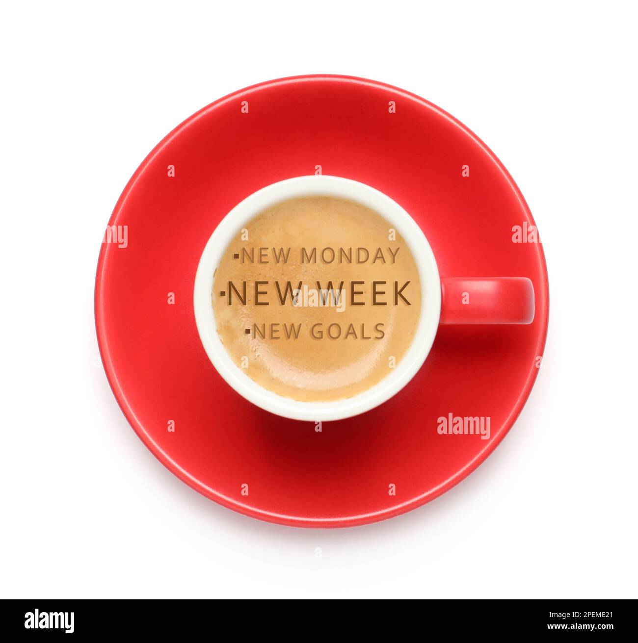 Inspiration quote new monday Cut Out Stock Images & Pictures - Alamy