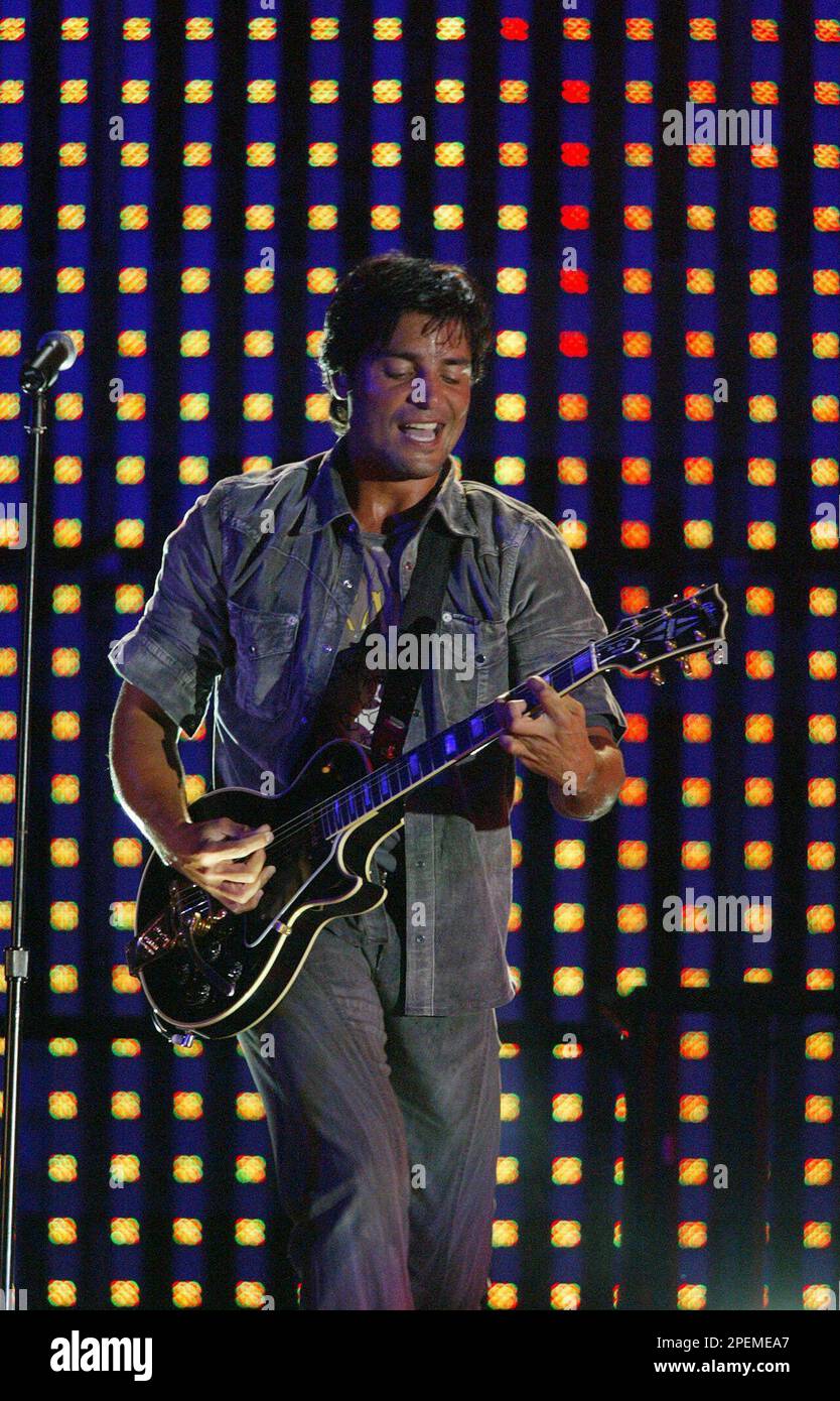 Chayanne performs at Juan Ramon Loubriel Stadium in Bayamon, Puerto ...