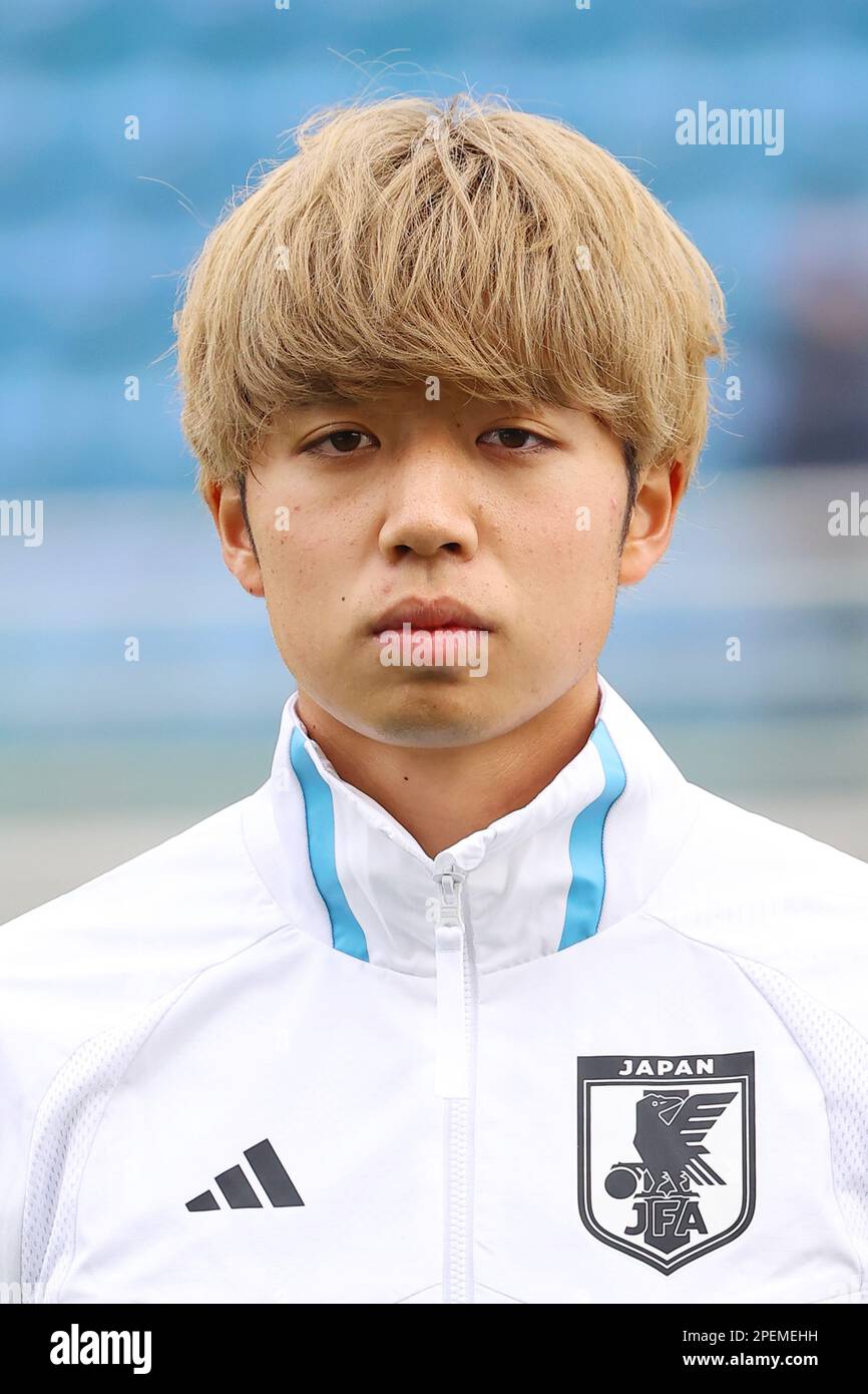 Japan's Ayumu Yokoyama during the 2023 AFC U-20 Asian Cup Group D match ...