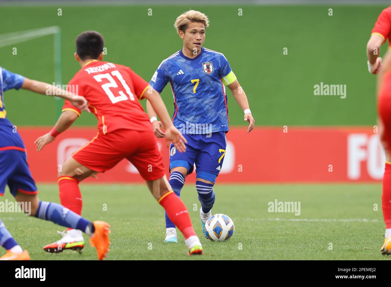 Japan's Kuryu Matsuki during the 2023 AFC U-20 Asian Cup Group D match ...