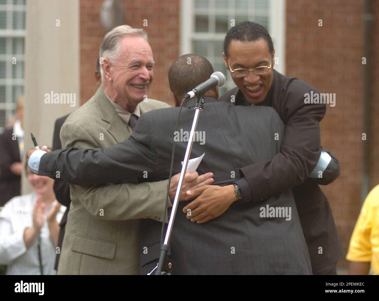 Orlando Ridout IV, left, a descendant of John Ridout (one of the two ...