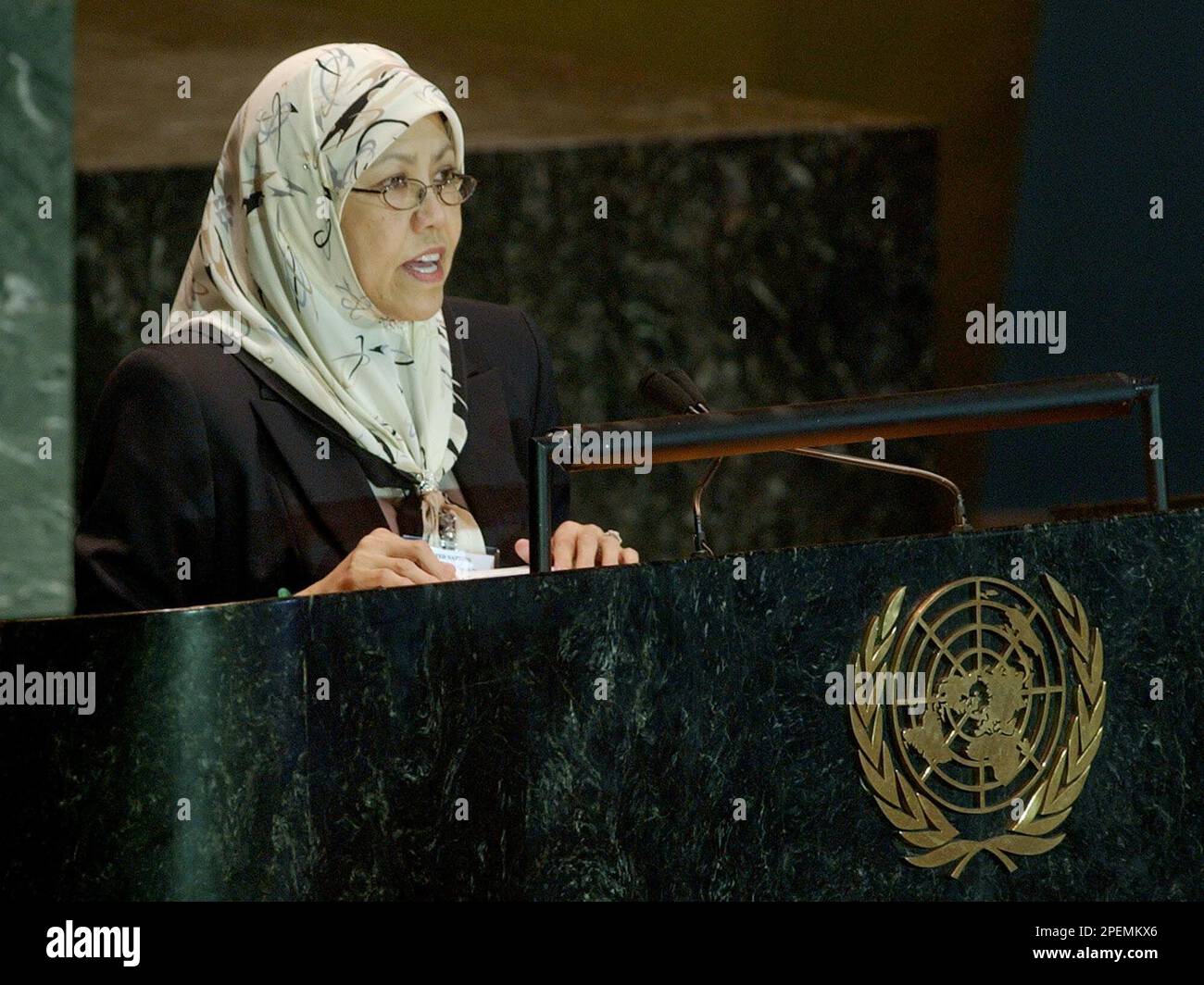 Princess Hajah Masna of Brunei Darussalam addresses the 59th session of ...