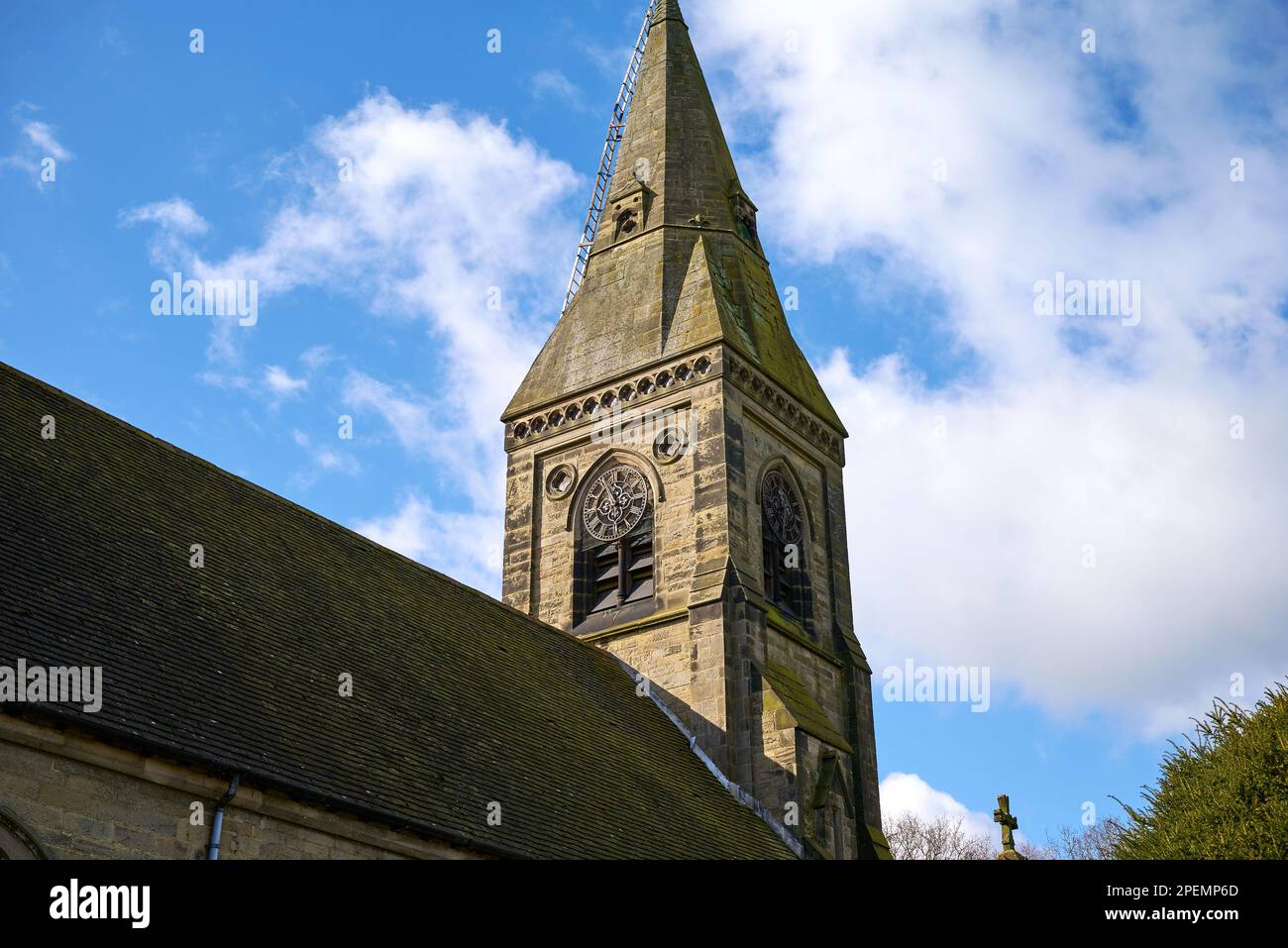 Old village church in Rangemore, Staffordshire, UK Stock Photo - Alamy