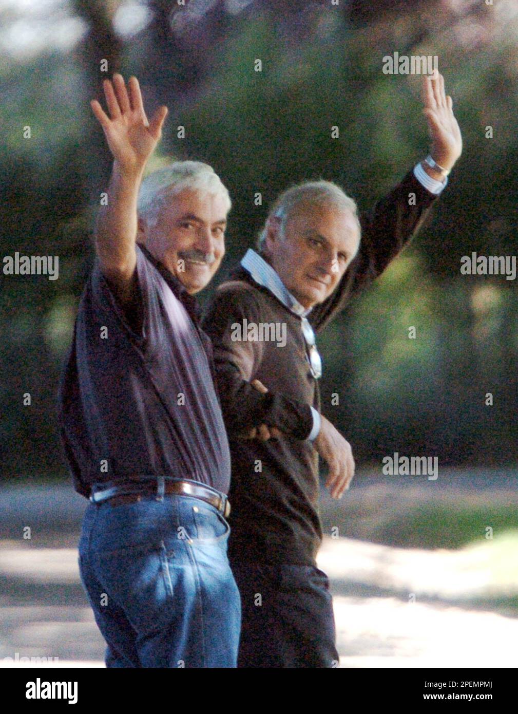 Calisto Tanzi, former chairman and founder of Parmalat, right, and his ...