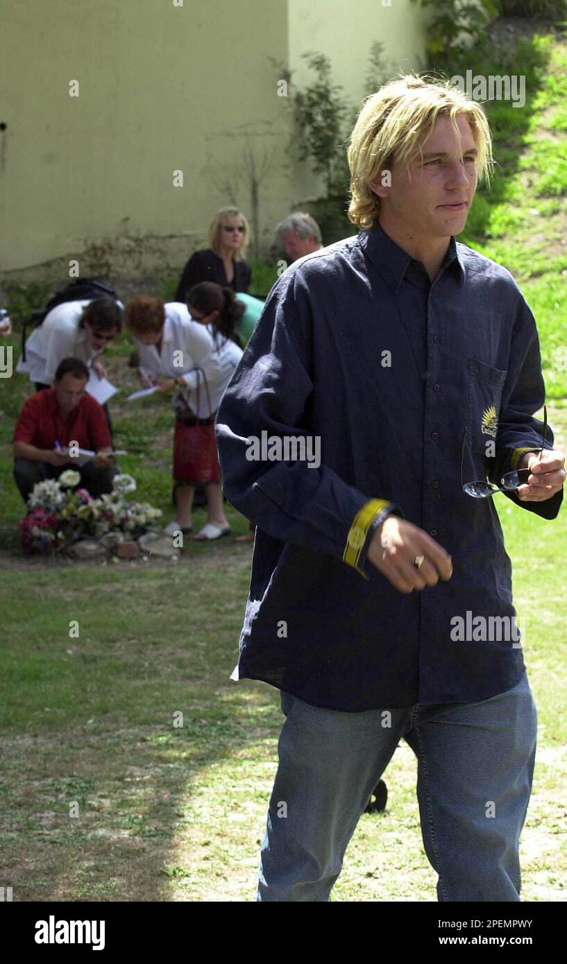 Richard Stuttle of Britain visits the site Monday, Sept. 27, 2004 under ...