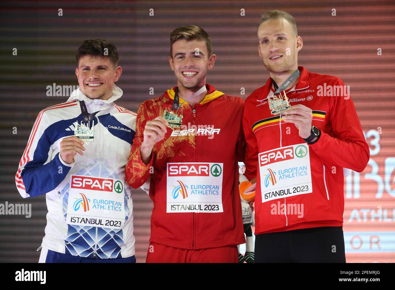 Benjamin ROBERT of France , Adri‡n BEN of Spain and Eliott CRESTAN of ...