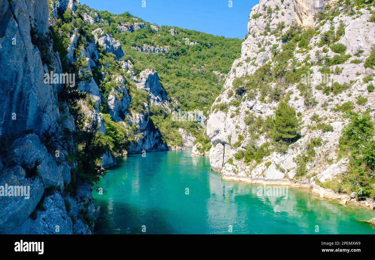 Gorges Du Verdon lake of Sainte Croix, Provence, France, Provence Alpes ...