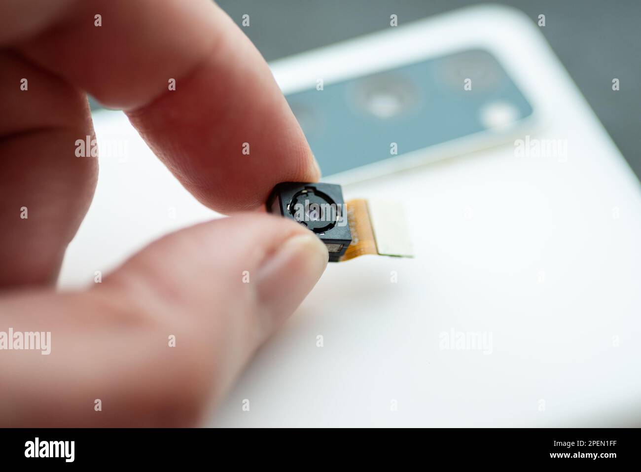 Smartphone camera module. Macro shot Stock Photo - Alamy