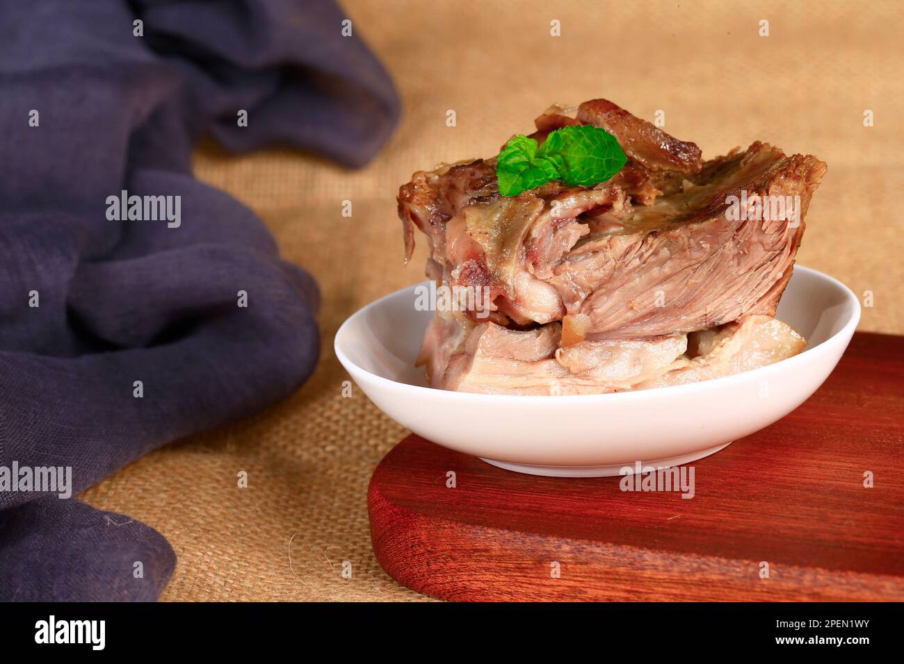 China lurou, bath chap, traditional food appetizers Stock Photo - Alamy
