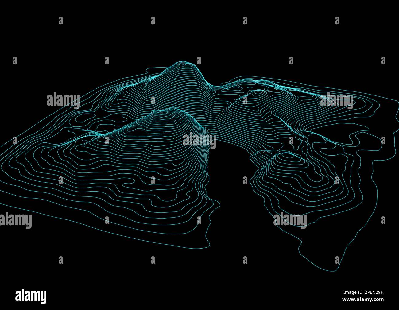 Abstract background with a landscape topographic map design Stock ...