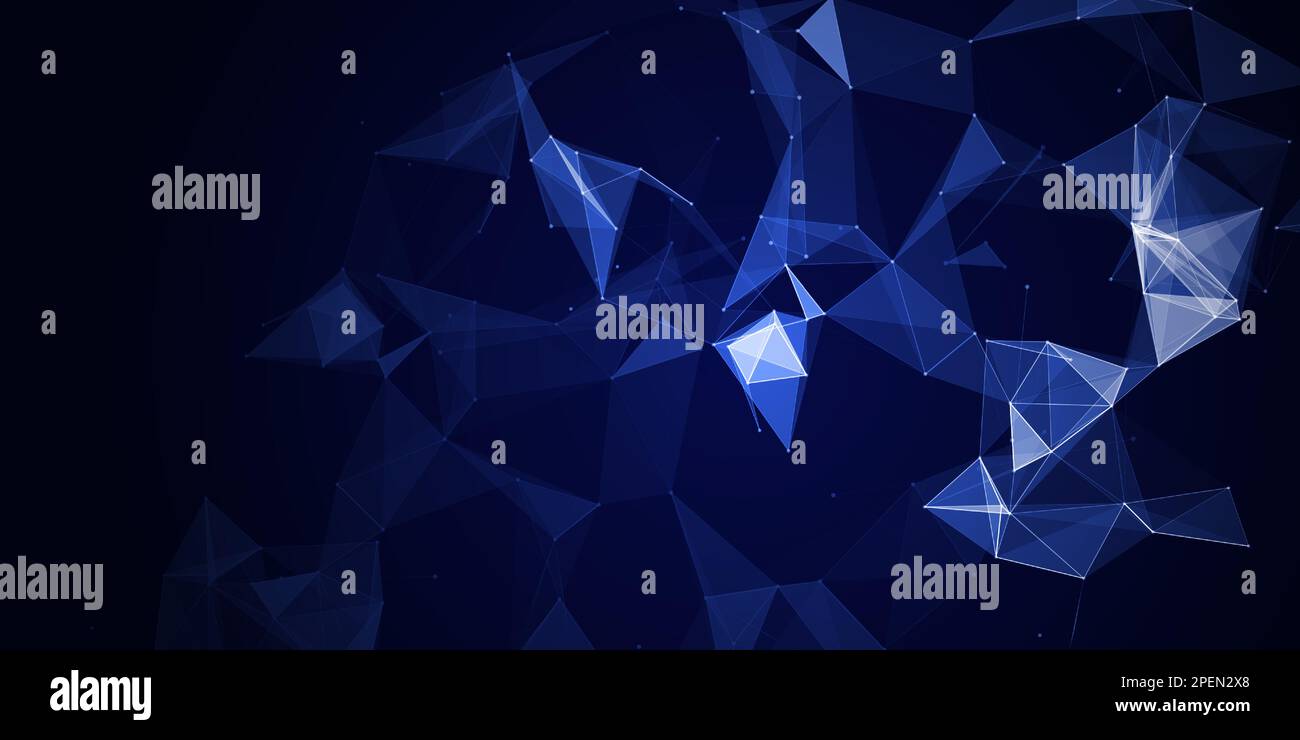 Banner with a low poly plexus design Stock Vector Image & Art - Alamy
