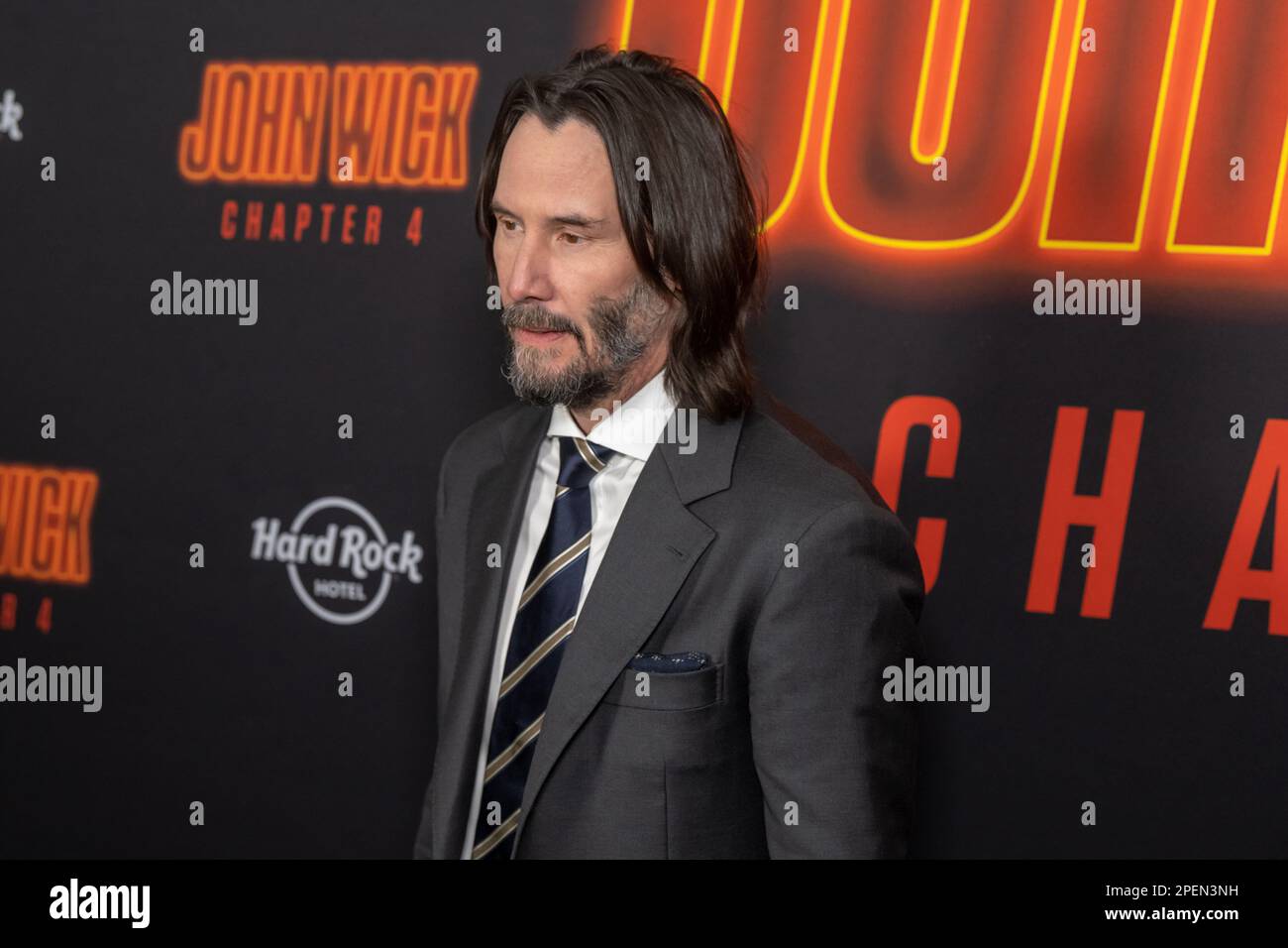 Keanu Reeves attends Lionsgate's "John Wick: Chapter 4" screening at ...