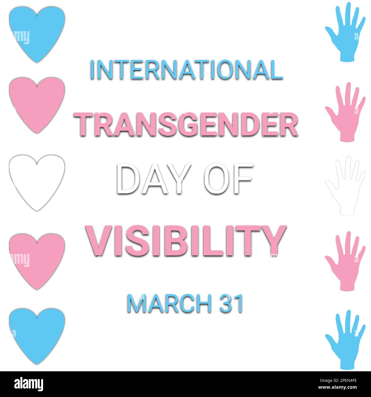 International Transgender Day of Visibility illustration. Transgender ...