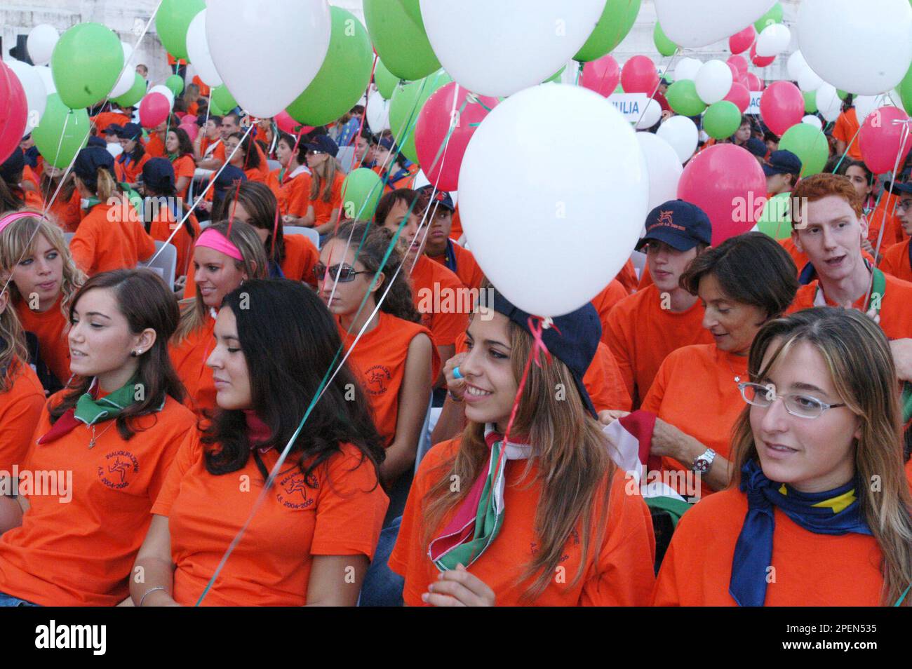 Schoolchildren attend the annual school year inauguration ceremony in ...