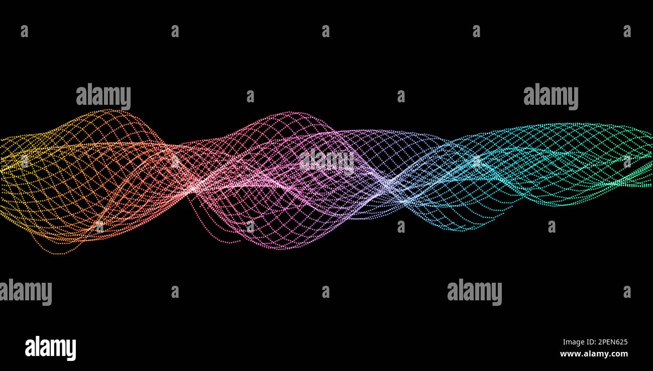 Abstract banner with a sound waves design Stock Vector Image & Art - Alamy