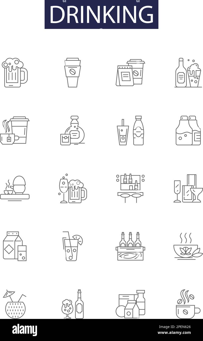 Guzzling alcohol Stock Vector Images - Alamy