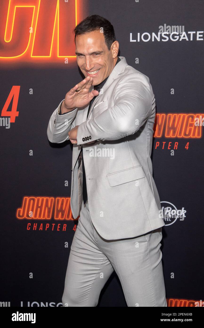 New York, United States. 15th Mar, 2023. Marko Zaror attends Lionsgate ...