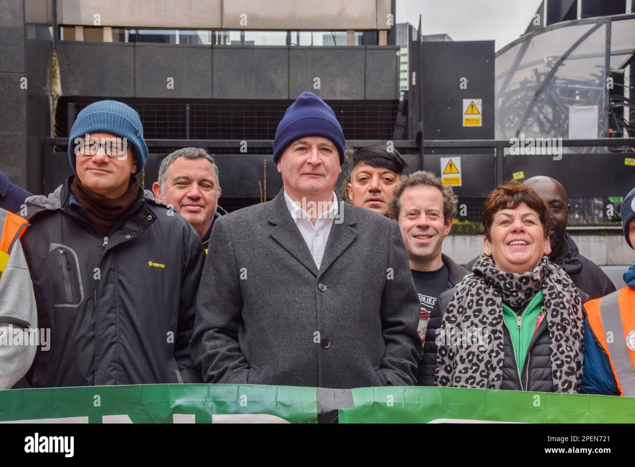London, UK. 16th March 2023. RMT (Rail, Maritime and Transport workers ...