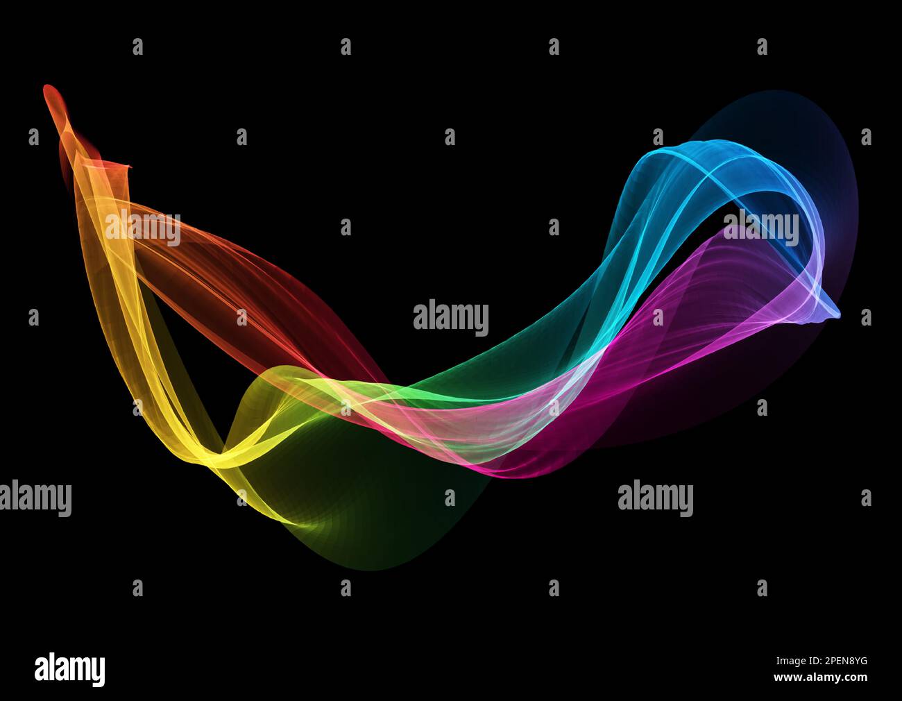 Abstract background with rainbow coloured flow design Stock Vector ...