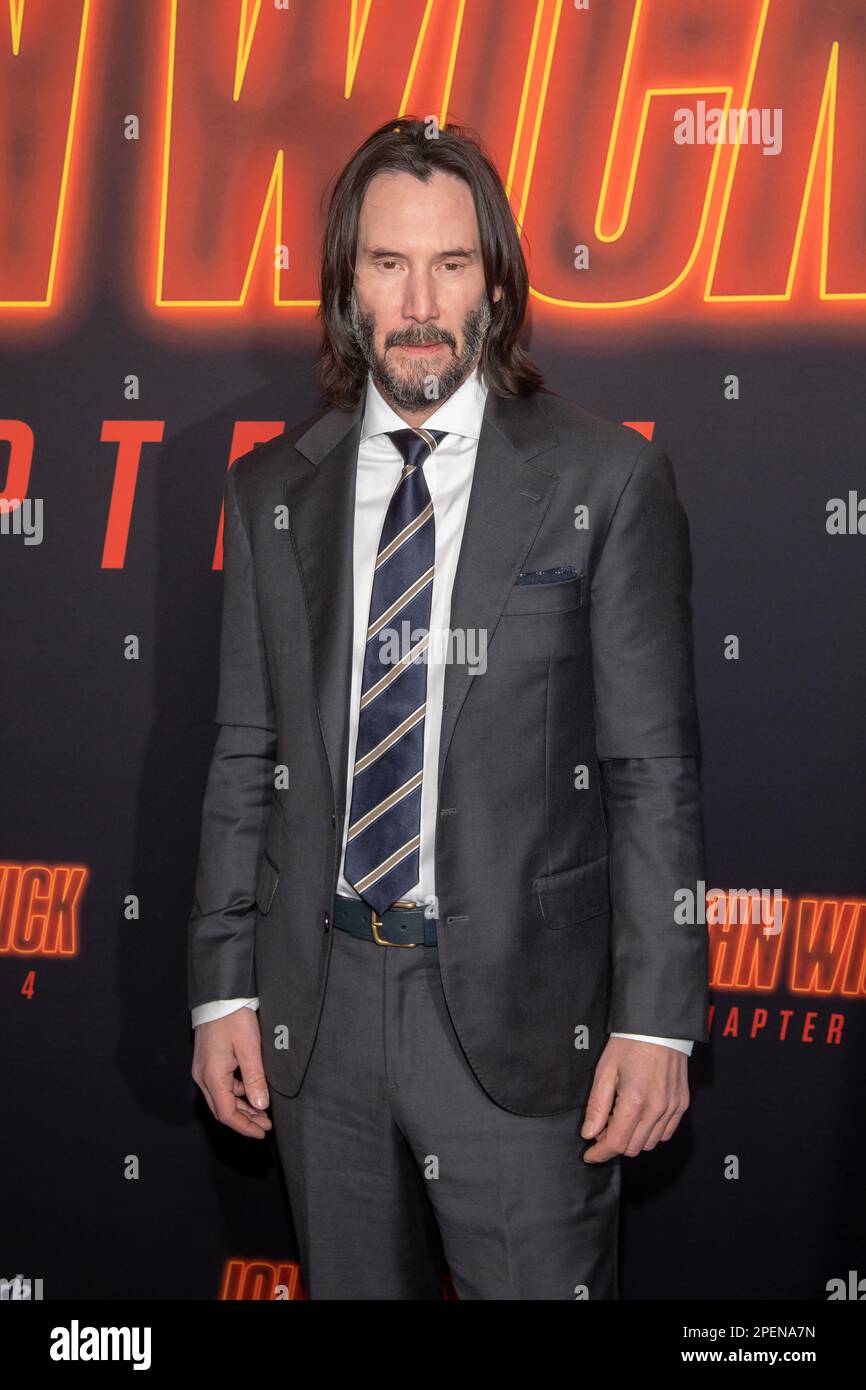 New York, United States. 15th Mar, 2023. Keanu Reeves attends Lionsgate ...