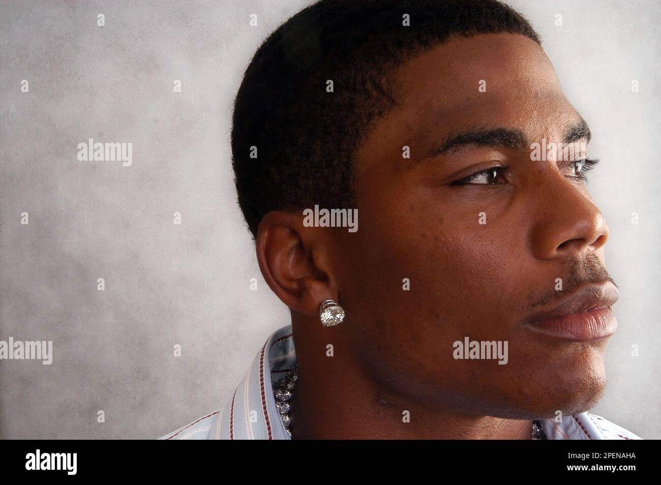 Musician Nelly poses in the green room of NBC's "Last Call with Carson ...