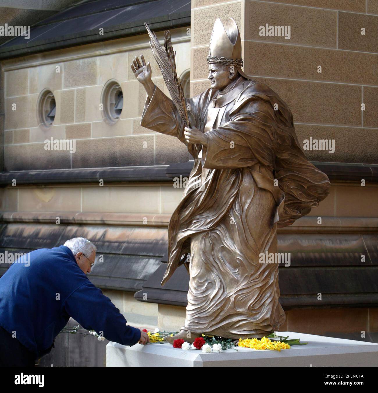 A solid bronze statue of Pope John Paul II is gifted to St Mary’s ...