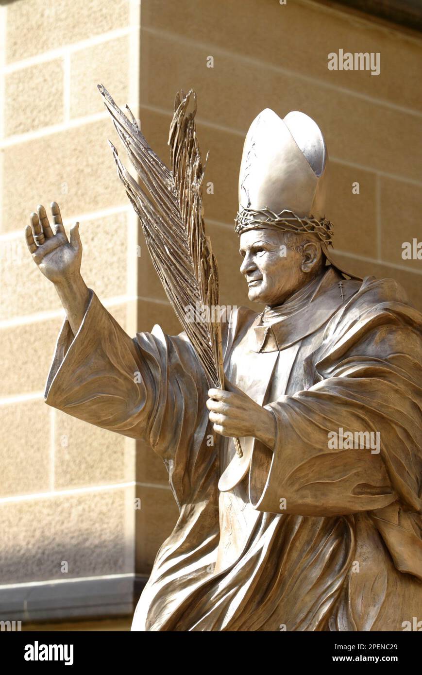 A solid bronze statue of Pope John Paul II is gifted to St Mary’s ...