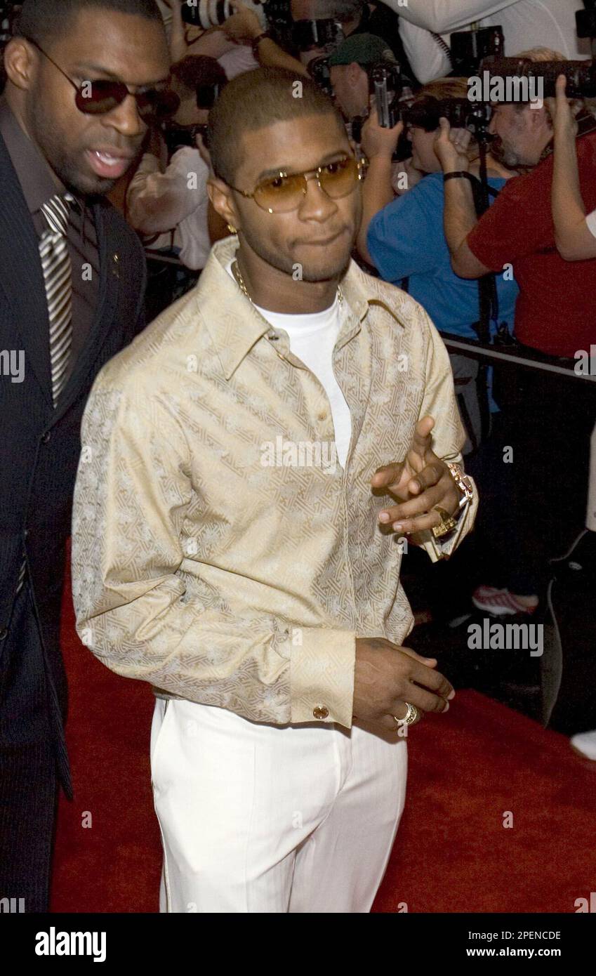 Usher arrives at the 2004 World Music Awards Wednesday, Sept. 15, 2004 ...