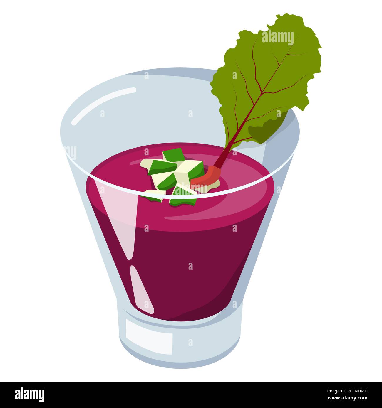 Beetroot gazpacho Stock Vector Images - Alamy
