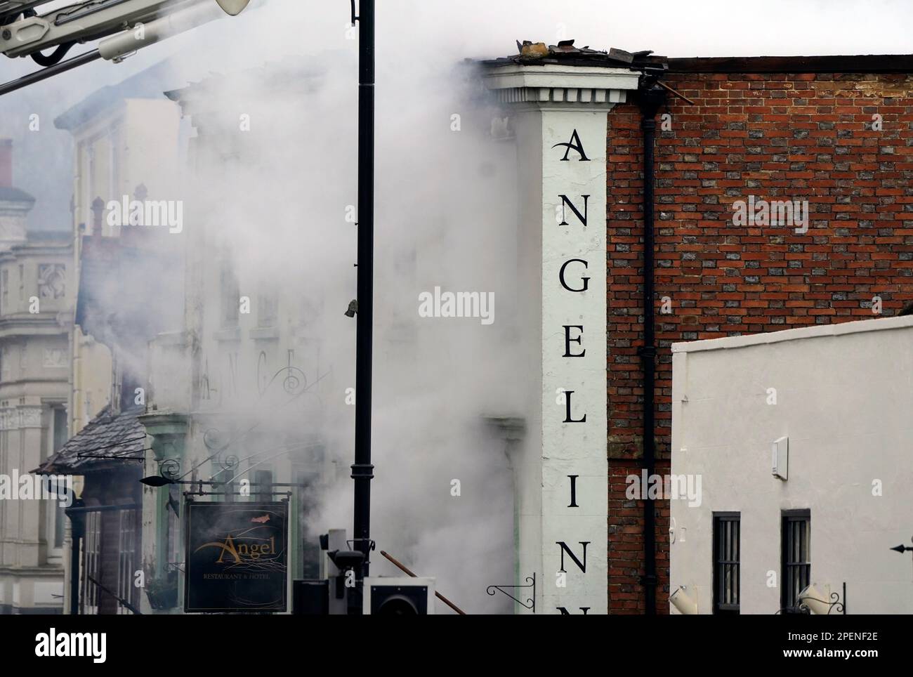 Firefighters dealing with a fire in Midhurst, West Sussex which ...