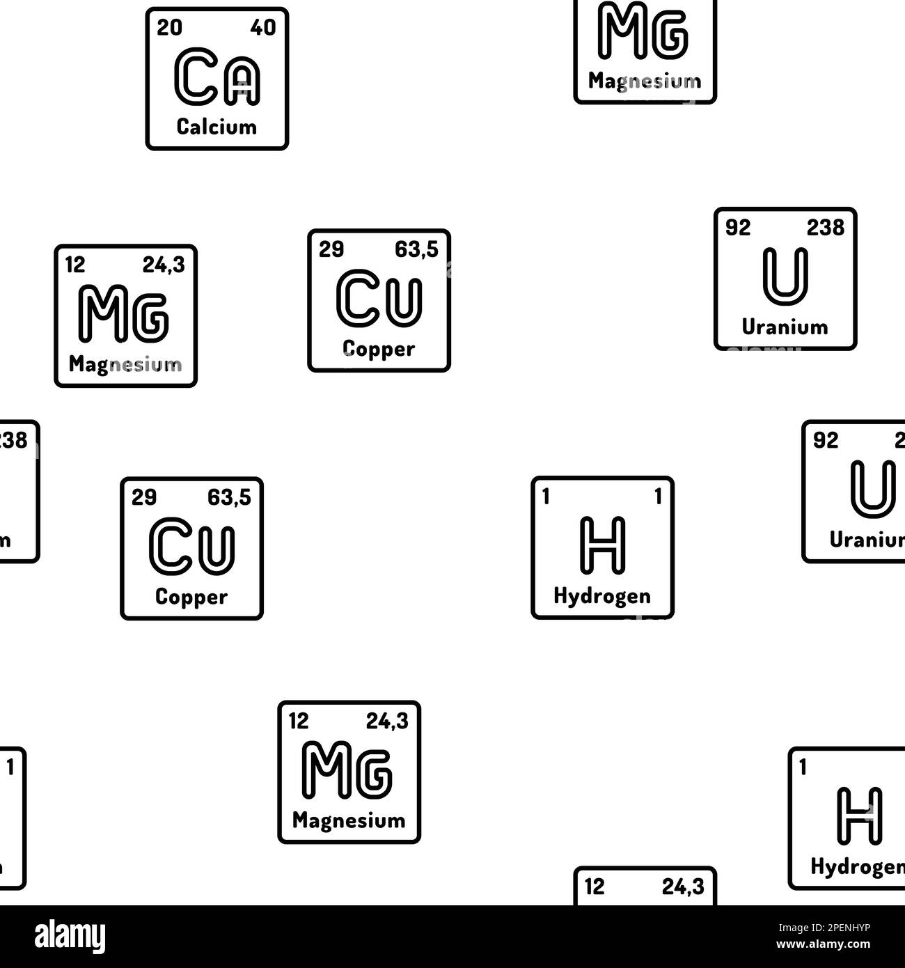 chemical science chemistry vector seamless pattern Stock Vector Image ...