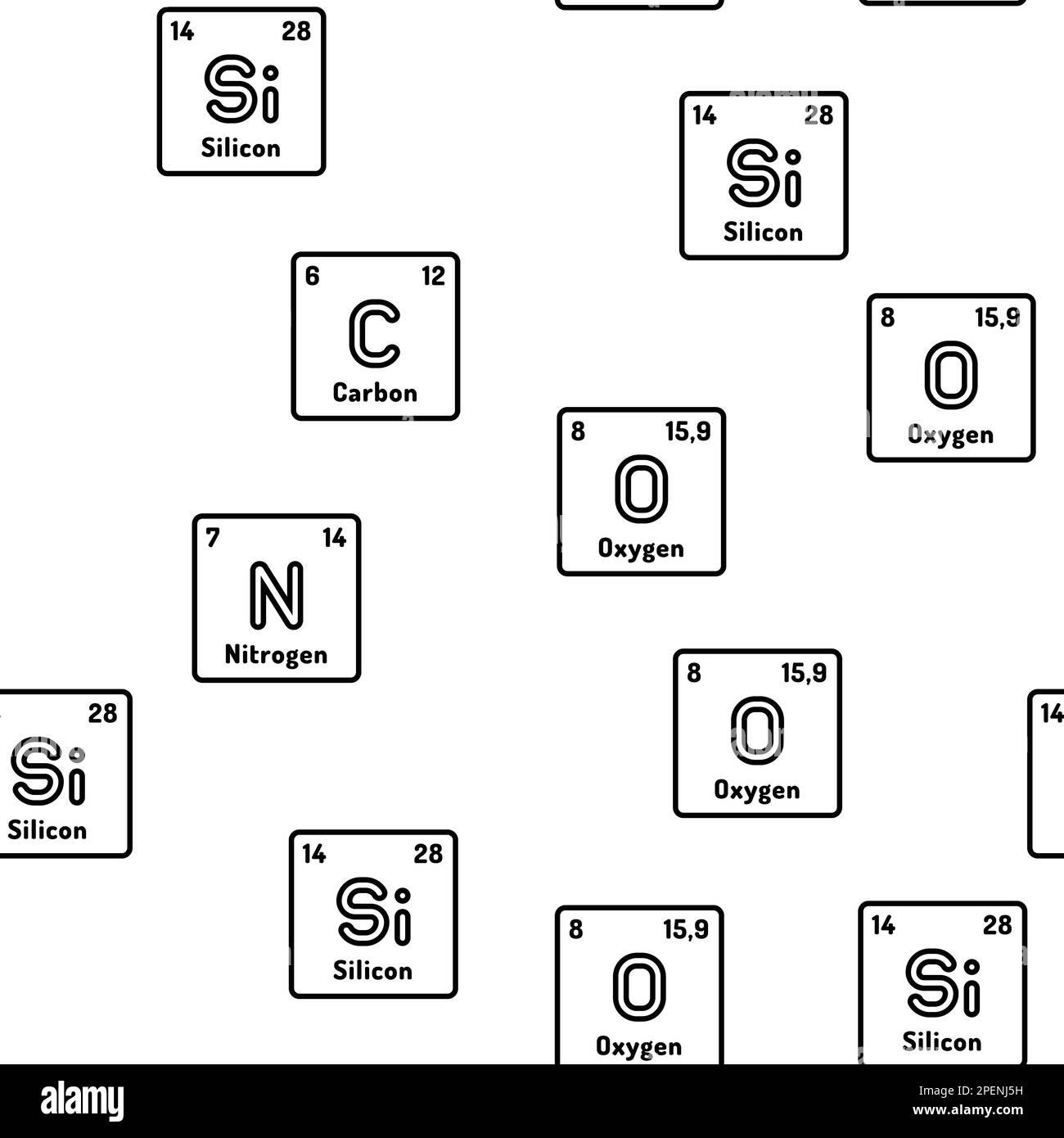 chemical science chemistry vector seamless pattern Stock Vector Image ...