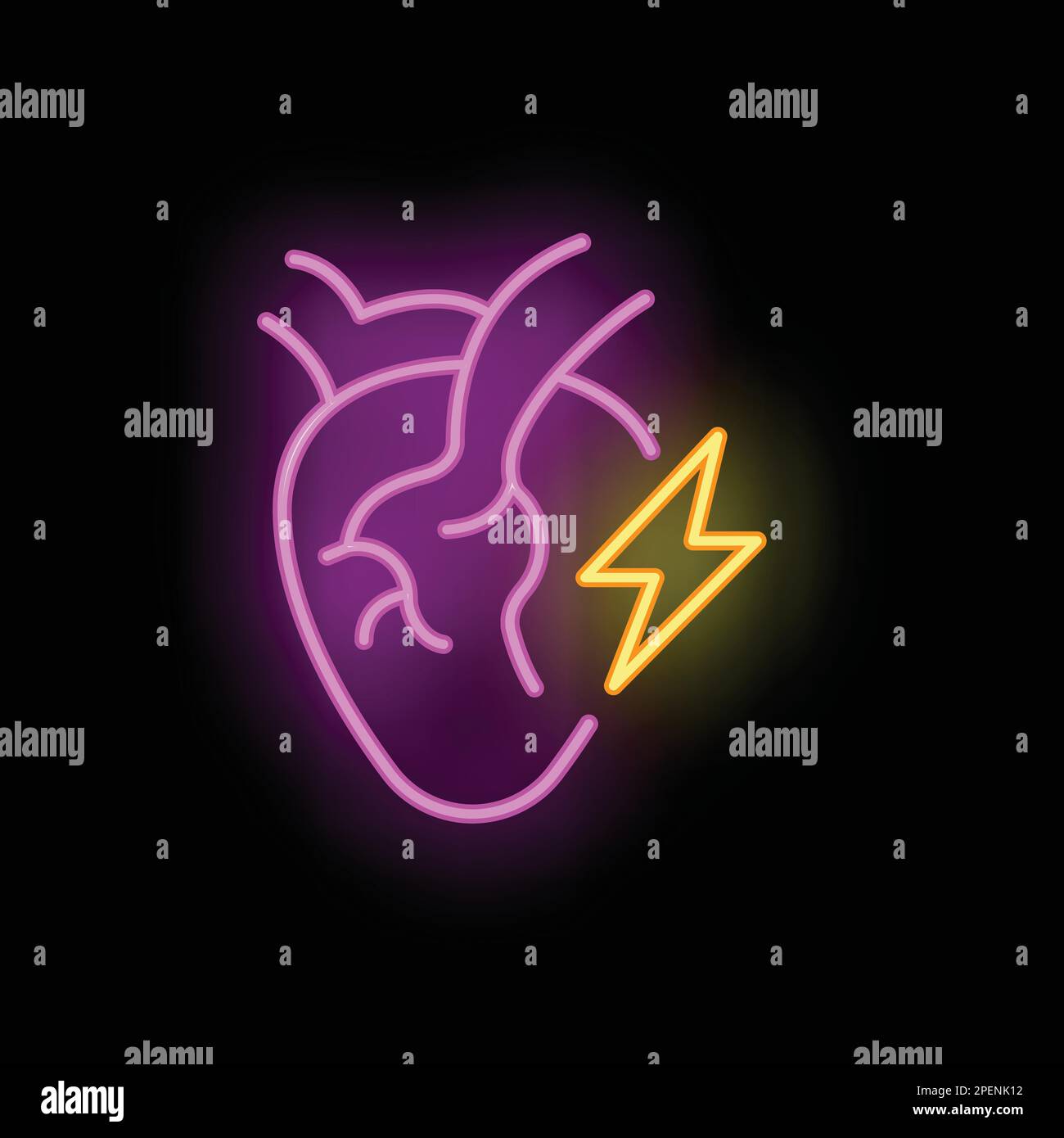 Heart disease icon outline vector. Cardiac surgery. Clinic care neon ...