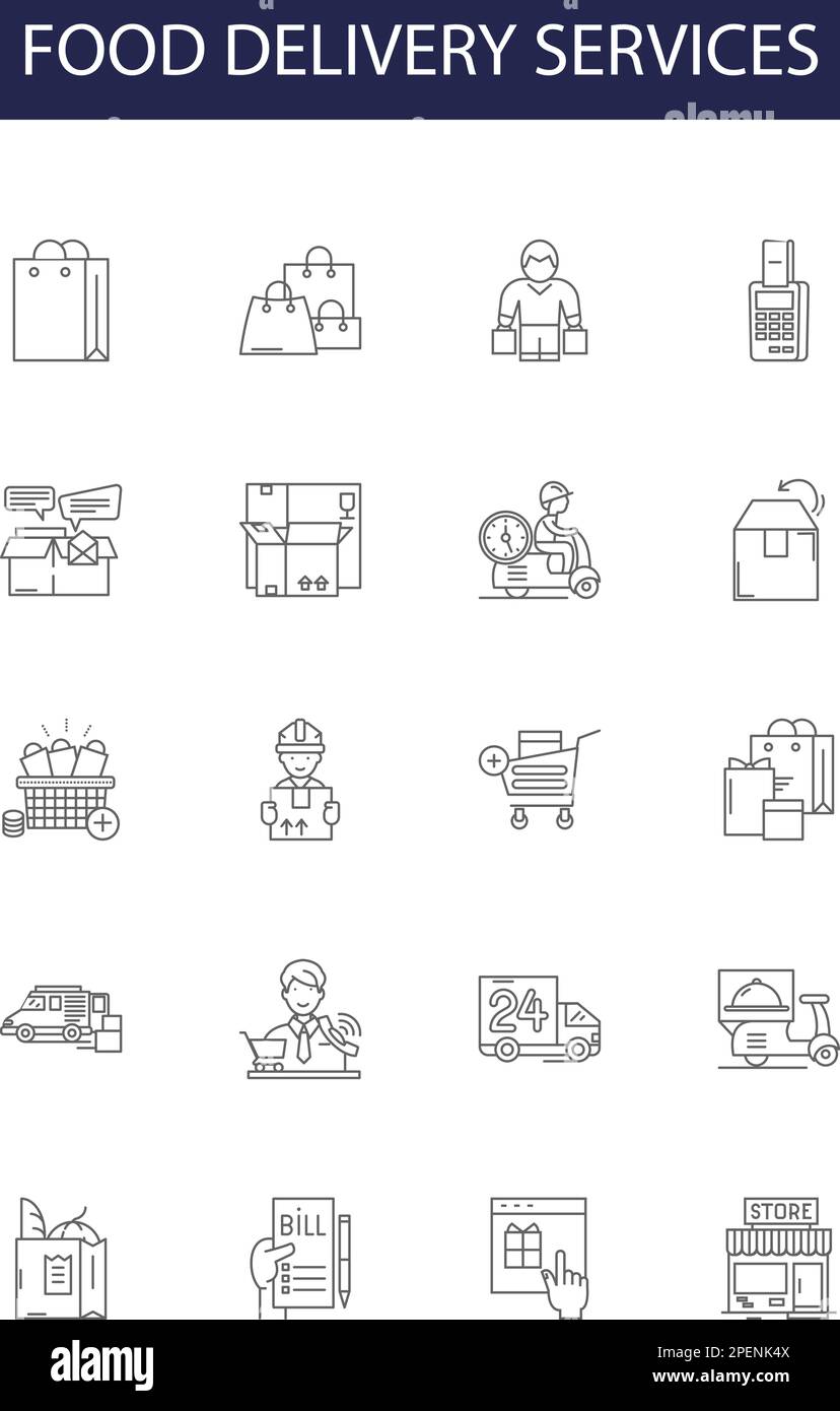 Takeaway restaurants orders Stock Vector Images - Alamy