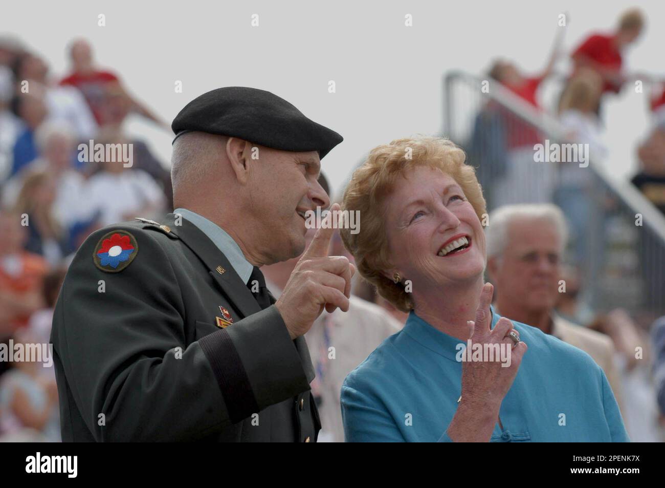 Connecticut National Guard Adjutant Gen. William A. Cugno, left and ...