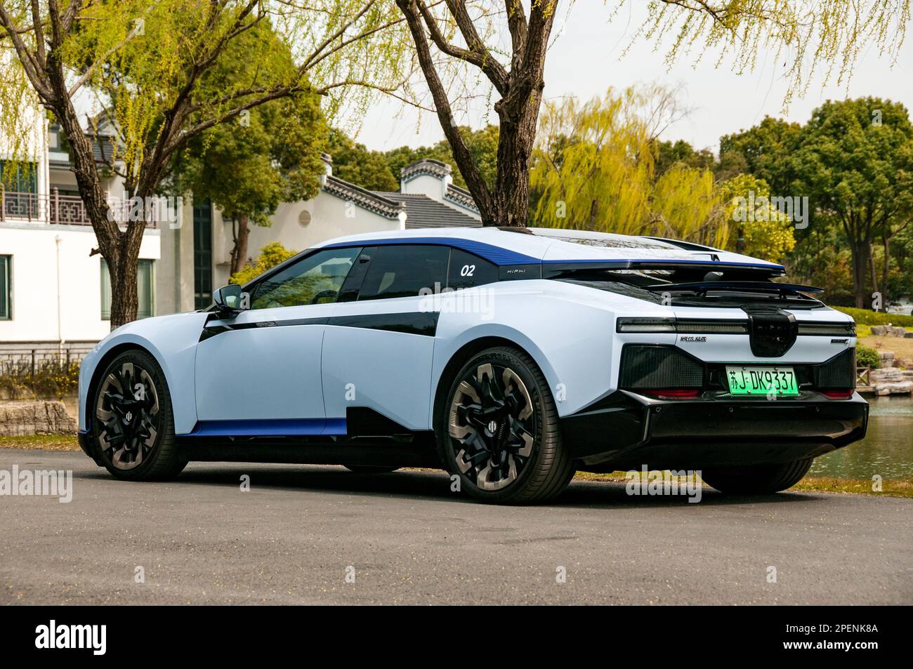 Exterior pictures of the HiPhi Z, an electric GT car from Chinese start-up Human Horizons, taken ...