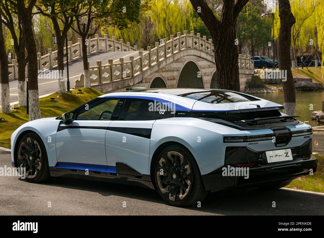 Exterior pictures of the HiPhi Z, an electric GT car from Chinese start-up Human Horizons, taken ...